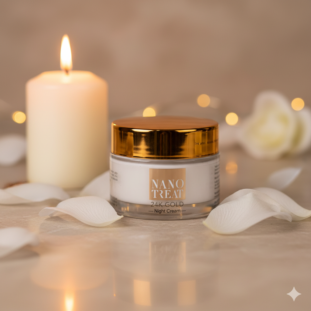 24K Gold Night Cream – Nano-treat