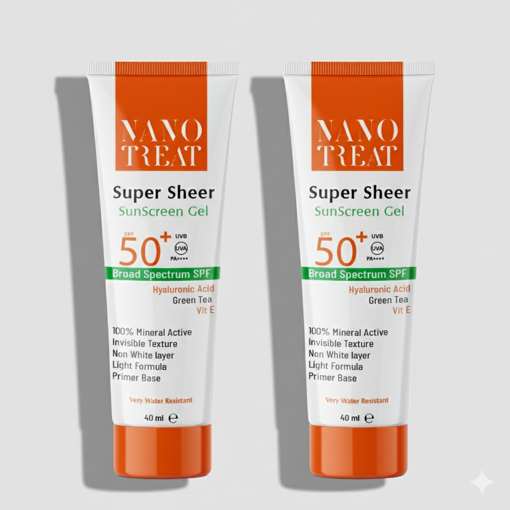 SunScreen Super Sheer Transparent Gel 1+1 – Nano-treat